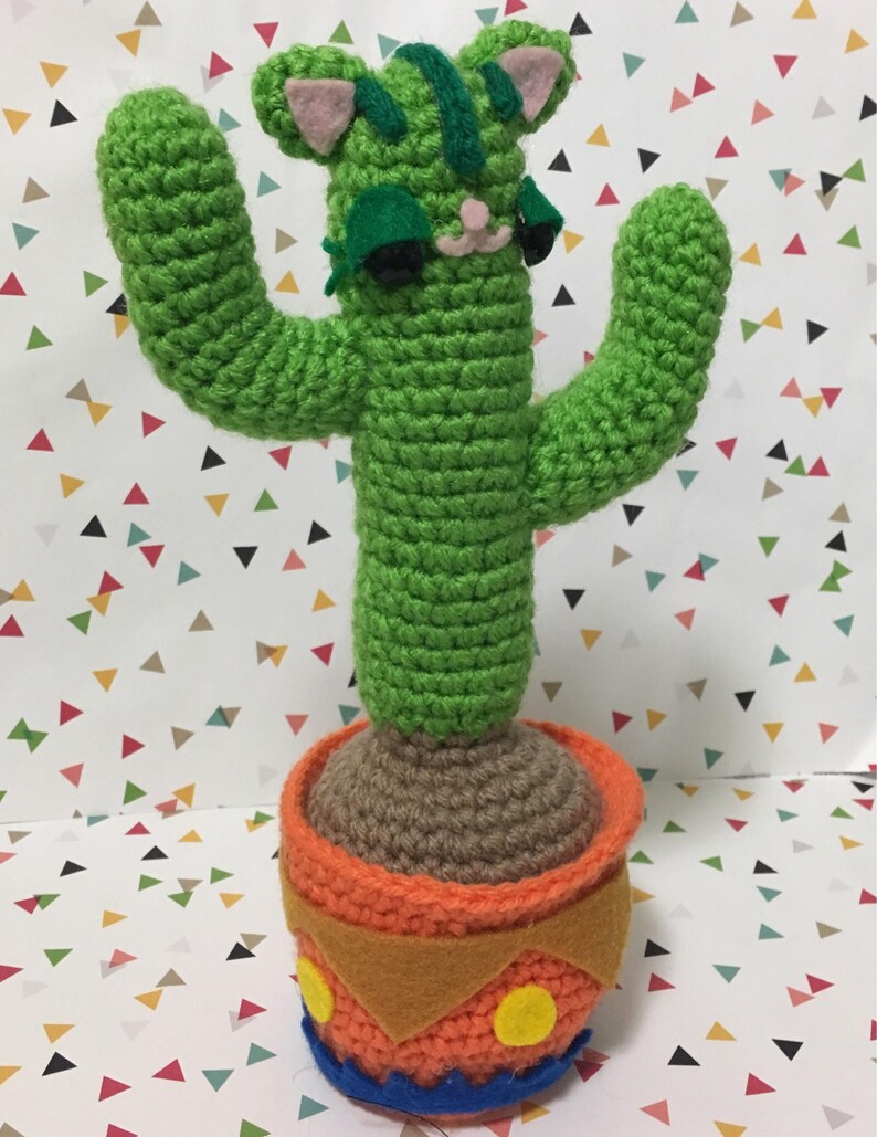 Kitty Cactus Pattern PDF Instant Download DIY Kitsch - Etsy