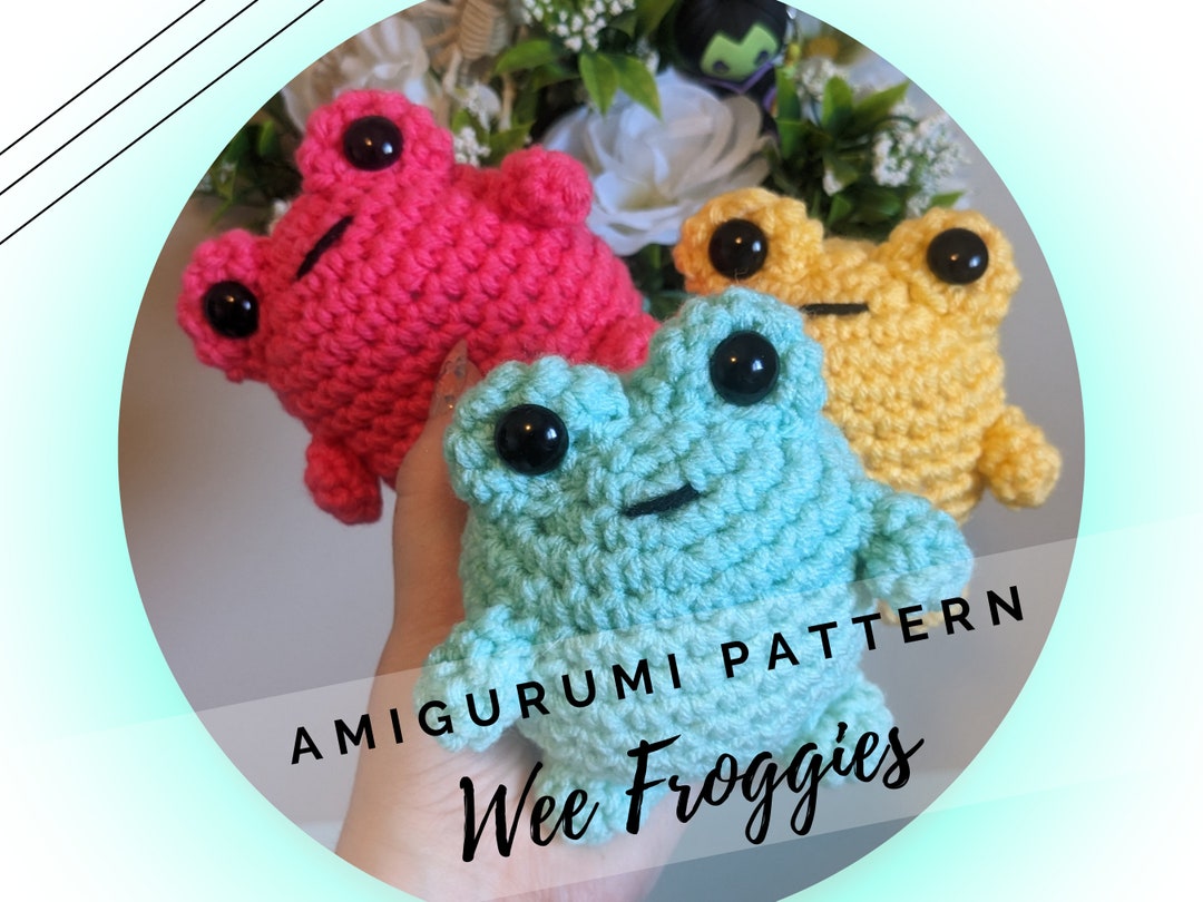 Little Frogs Crochet Amigurumi Pattern - Kawaii - Froggie Friends - Amphibian - Nursery Gift ...