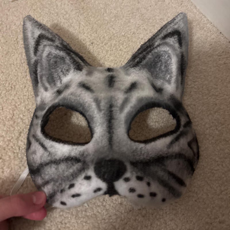 Snow Leopard Therian Mask - Etsy