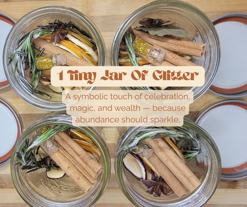 New Year's Prosperity Jar: Intention Kit With Symbolic Ingredients - Etsy