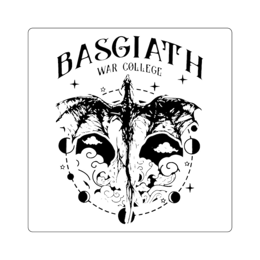 Fourth Wing Basgiath War College Square Stickers - Etsy