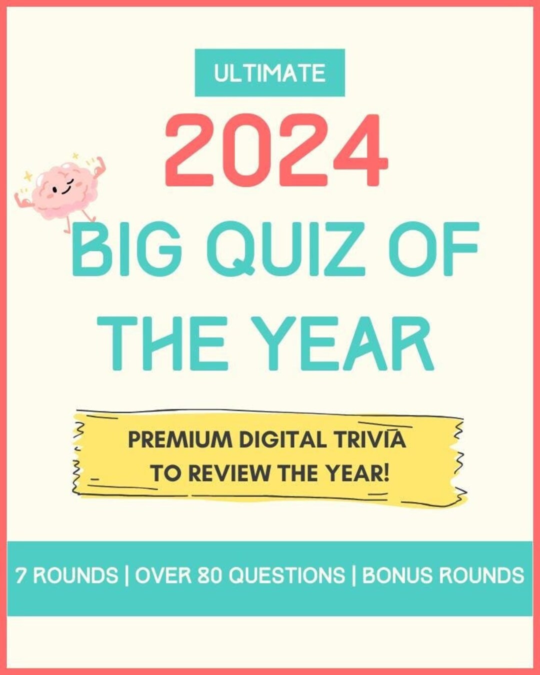 Ultimate 2024 Trivia Quiz | Big Quiz of the Year | Christmas Party ...
