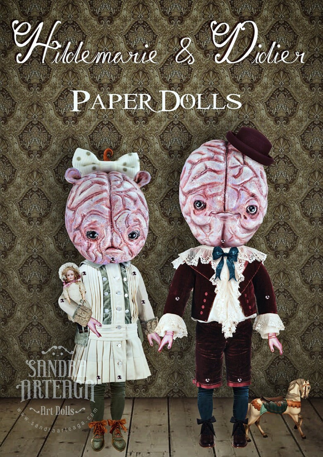 Instant Download Set Victorian Brainy Monster Paper Dolls Digital ...