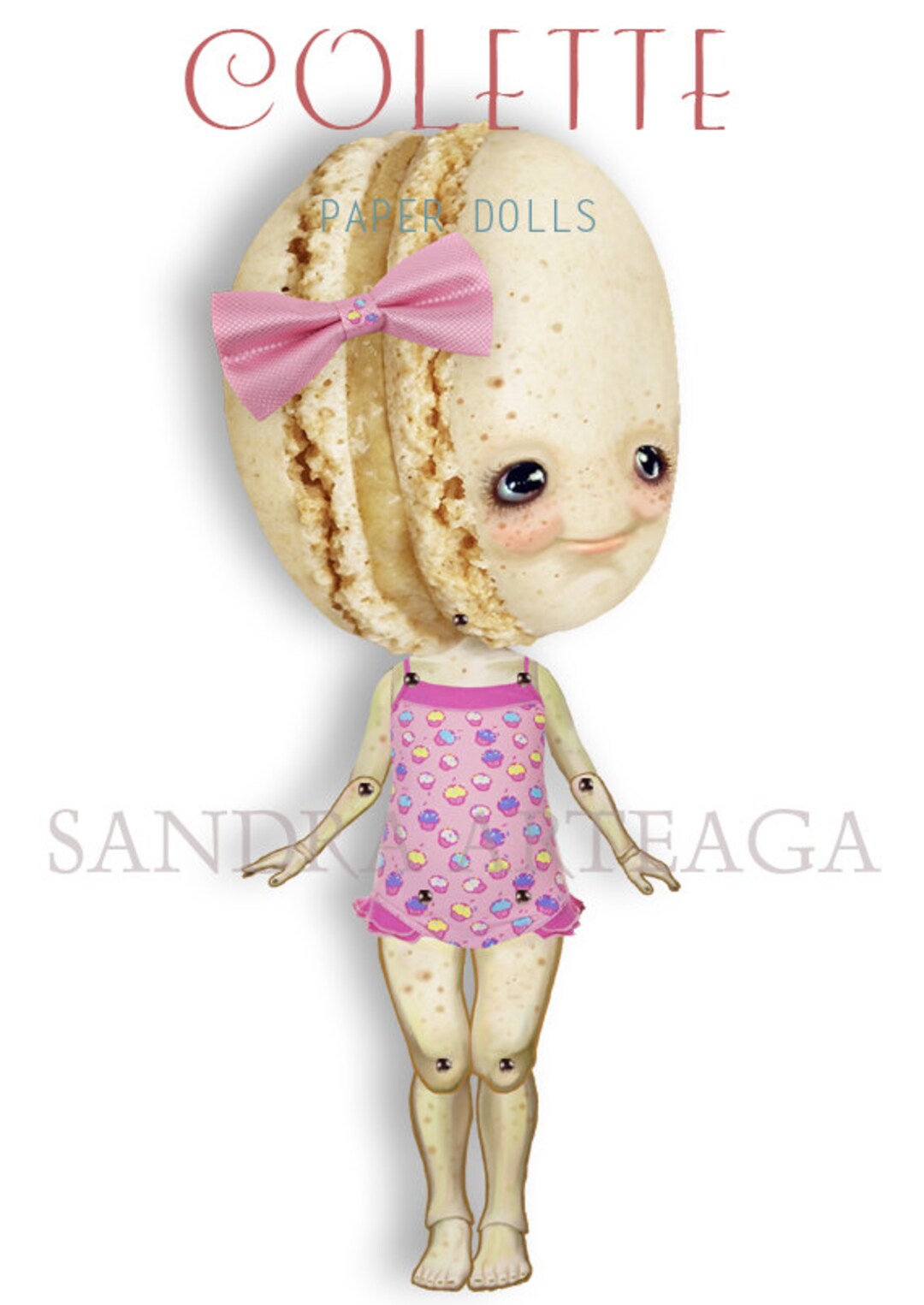 Macaronmacaron Dollpaper Dollscookie Dollpaper - Etsy