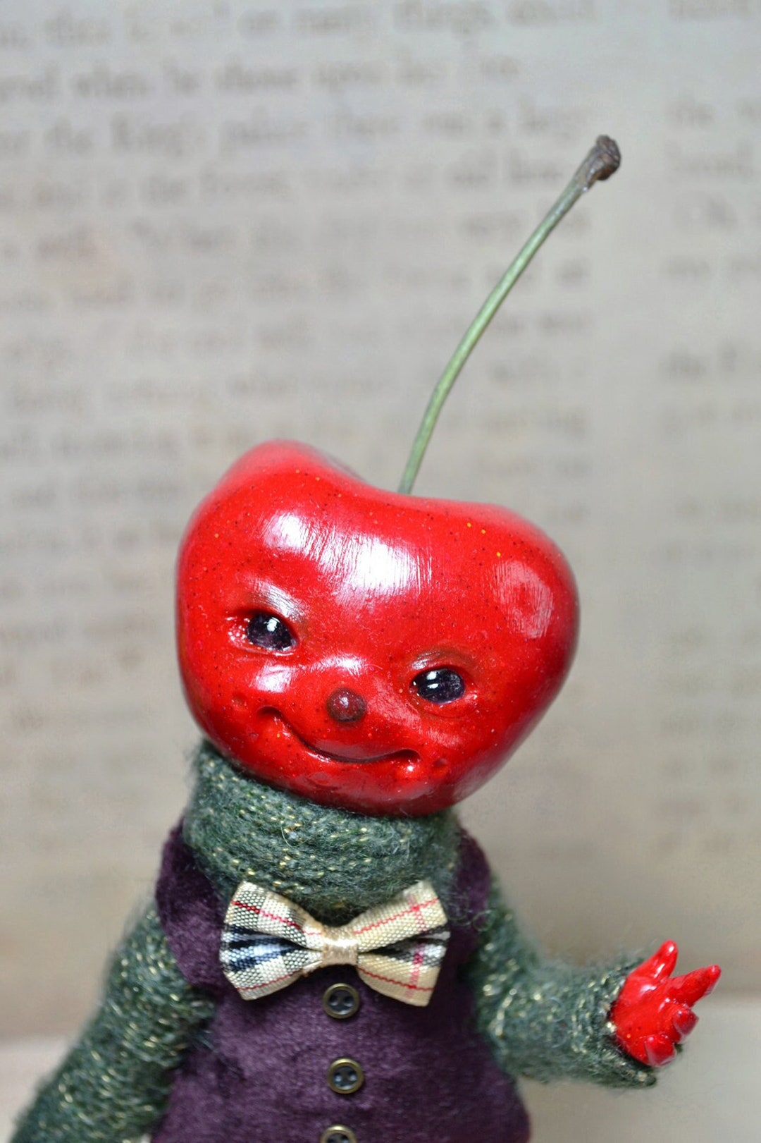 Cherry Doll, Fantasy Art Dolls, Art Dolls, Anthropomorphic Doll, Creepy ...