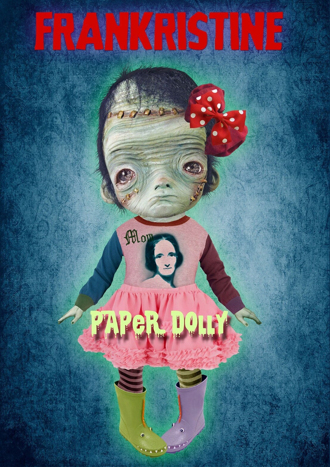 Instant Download Frankenstein Creature Paper Doll Digital Paper Doll ...