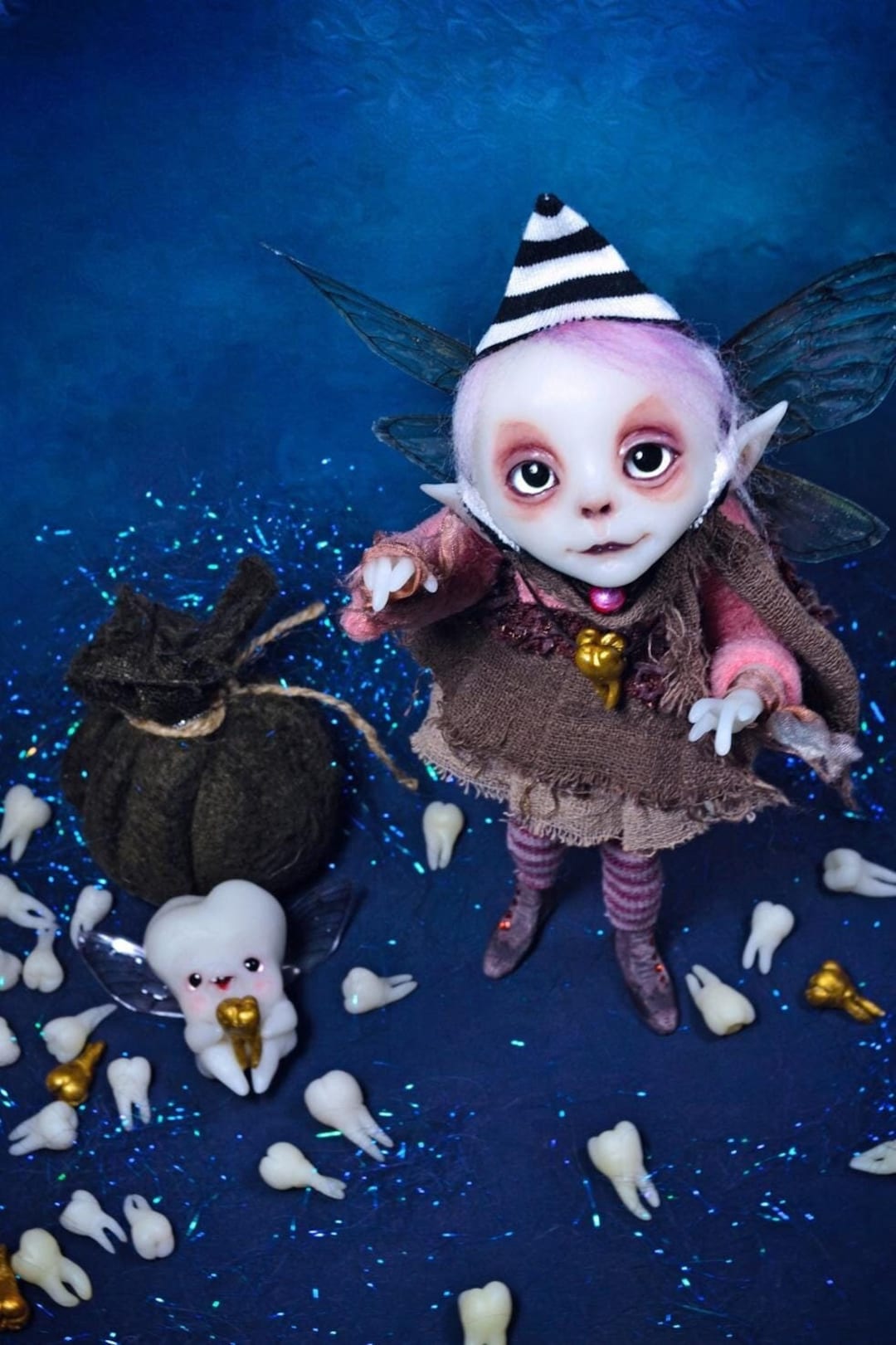Tooth Fairy Art Doll - OOAK Doll, Spooky Cute, Oddities, Goblin ...