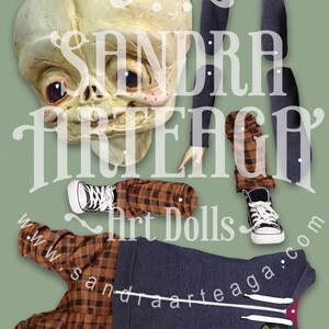 Instant Download Digital Skeleton Paper Doll Paper Crafts, Monster ...