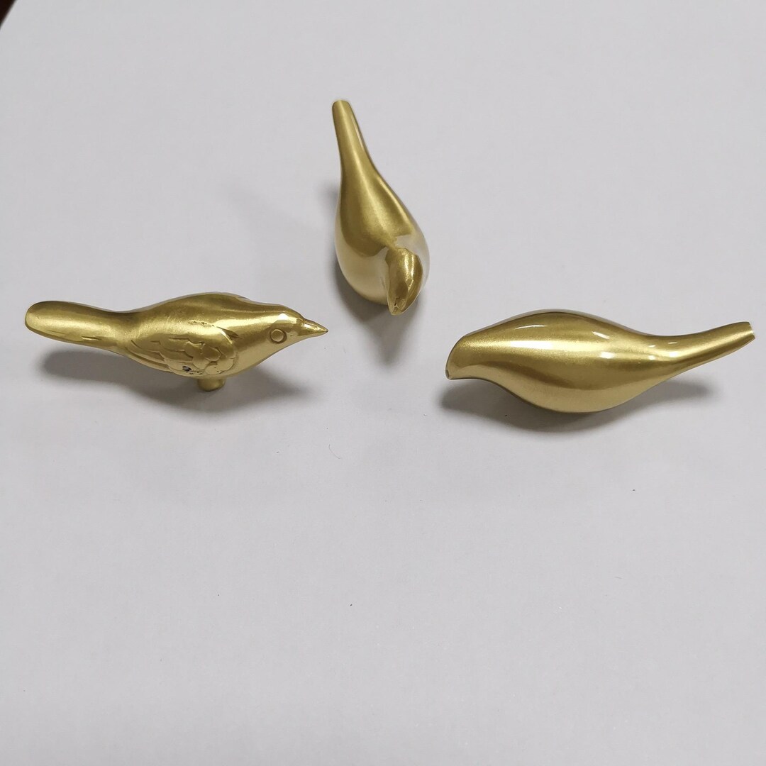 Brass Bird Cabinet Knobs, Animal Drawer Knobs, Reptile Brass Knobs ...