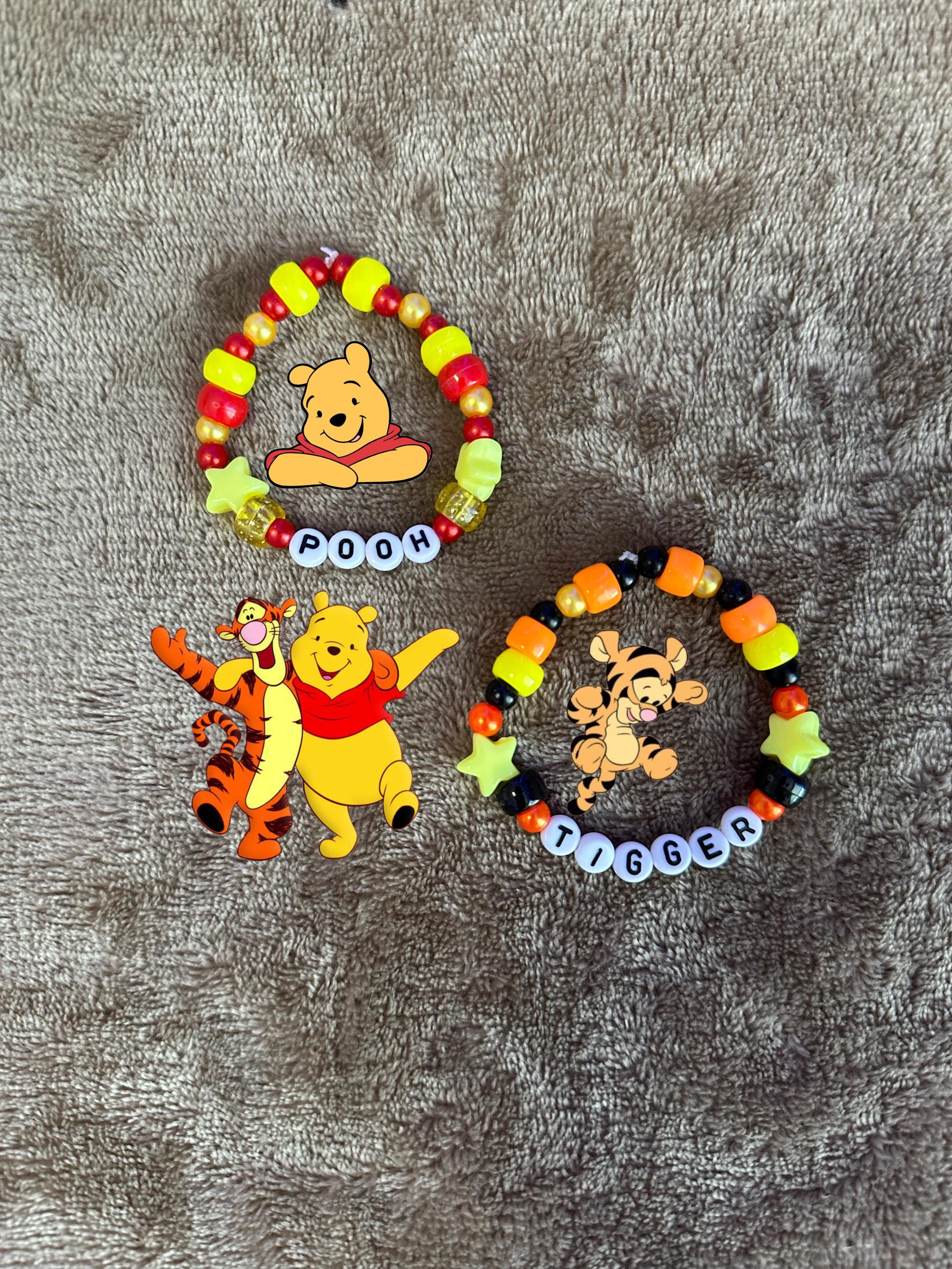 Winnie the Pooh Kandi Beaded Bracelets, Pooh, Tigger, Roo, Kanga, Rabbit, Piglet - Etsy