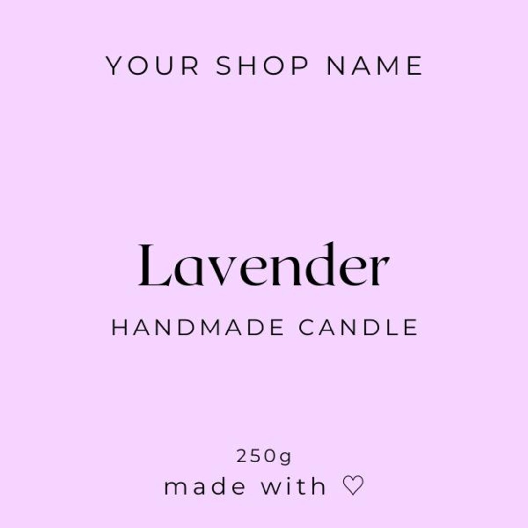 Editable Product Label Square, Customizable in Canva, Instant Download ...