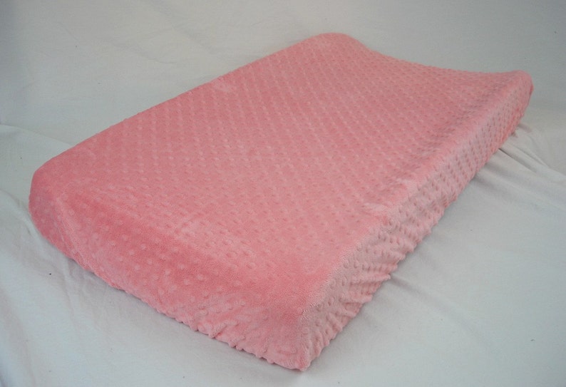 Coral Pink Changing Pad Cover | Etsy