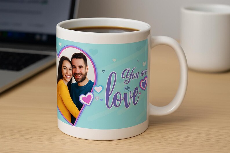 Custom Photo Mug - You Are My Love - Personalized Gift for Couples or ...
