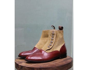 New Men's Fashion Bespoke Genuine Leather Custom Made Italian Leather ...