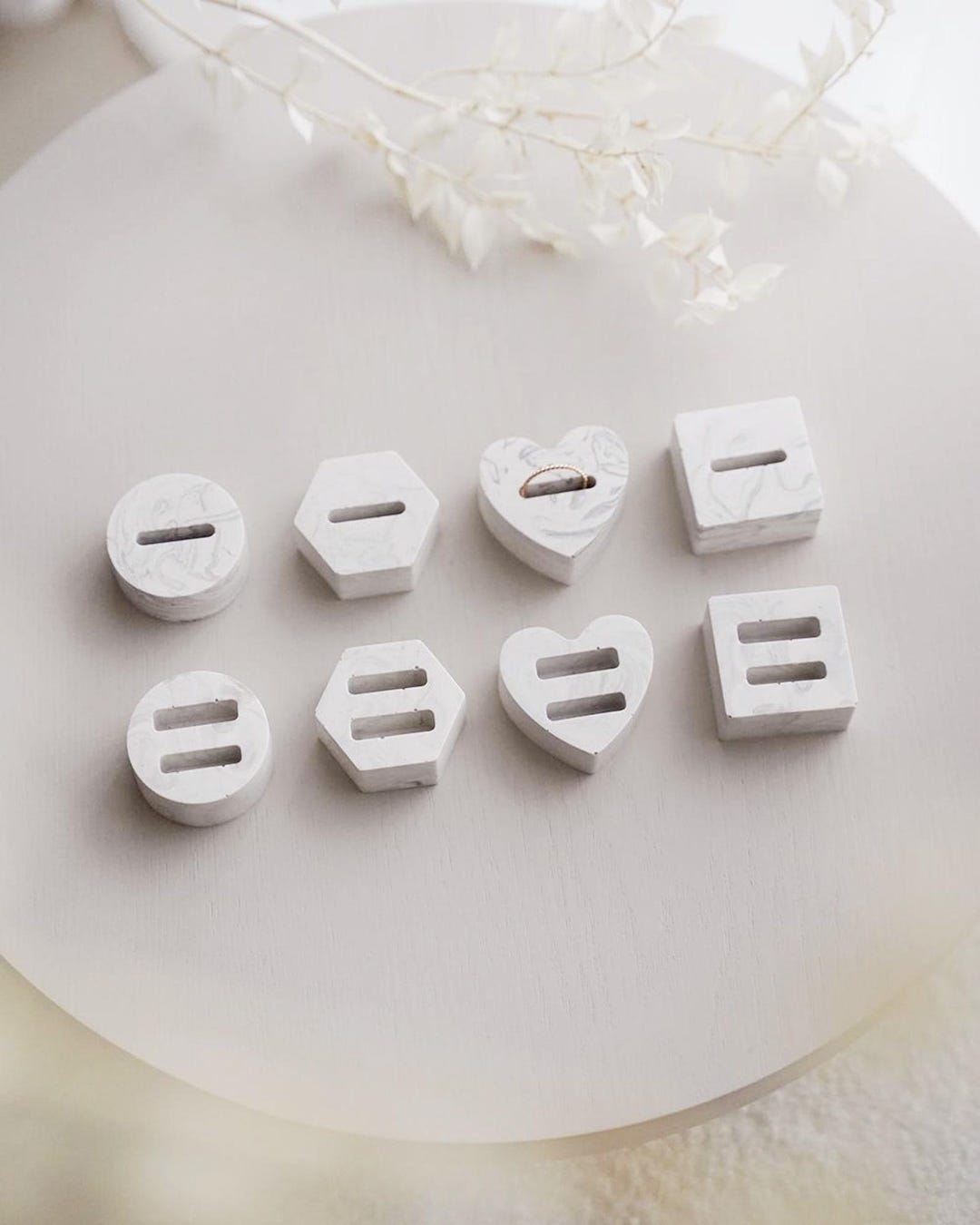 Minimalist Ring Stand, Wedding Ring Display, Engagement Ring Holder ...