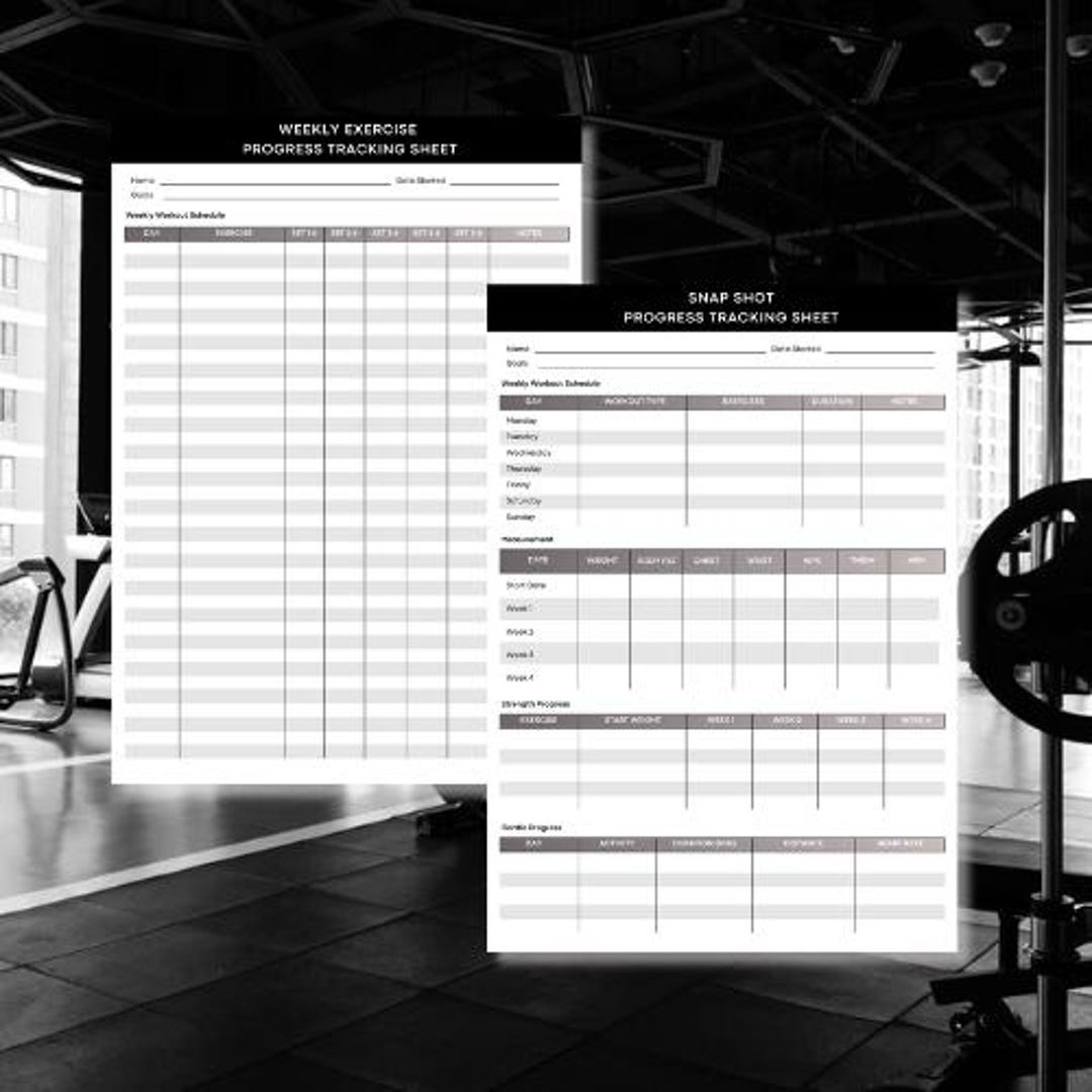 Comprehensive Workout Tracker Printable Summary, Body Composition ...