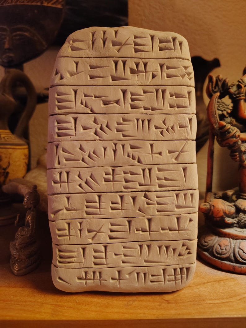 Museum Quality Sumerian / Assyrian Cuneiform Baked Clay Tablet ...
