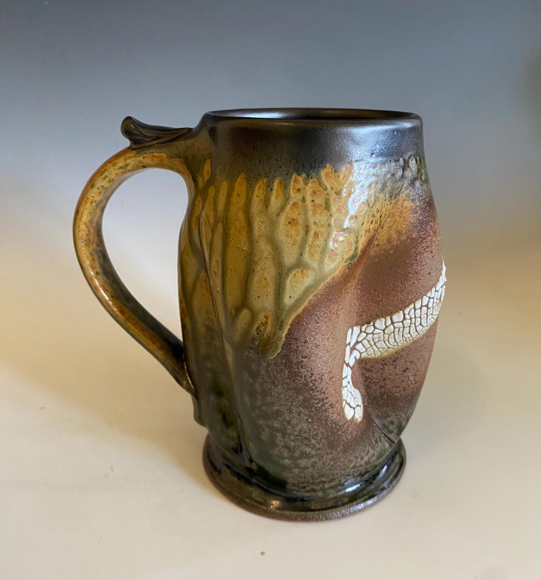 Pottery Beer Stein Handmade Stein Pottery Tankard - Etsy