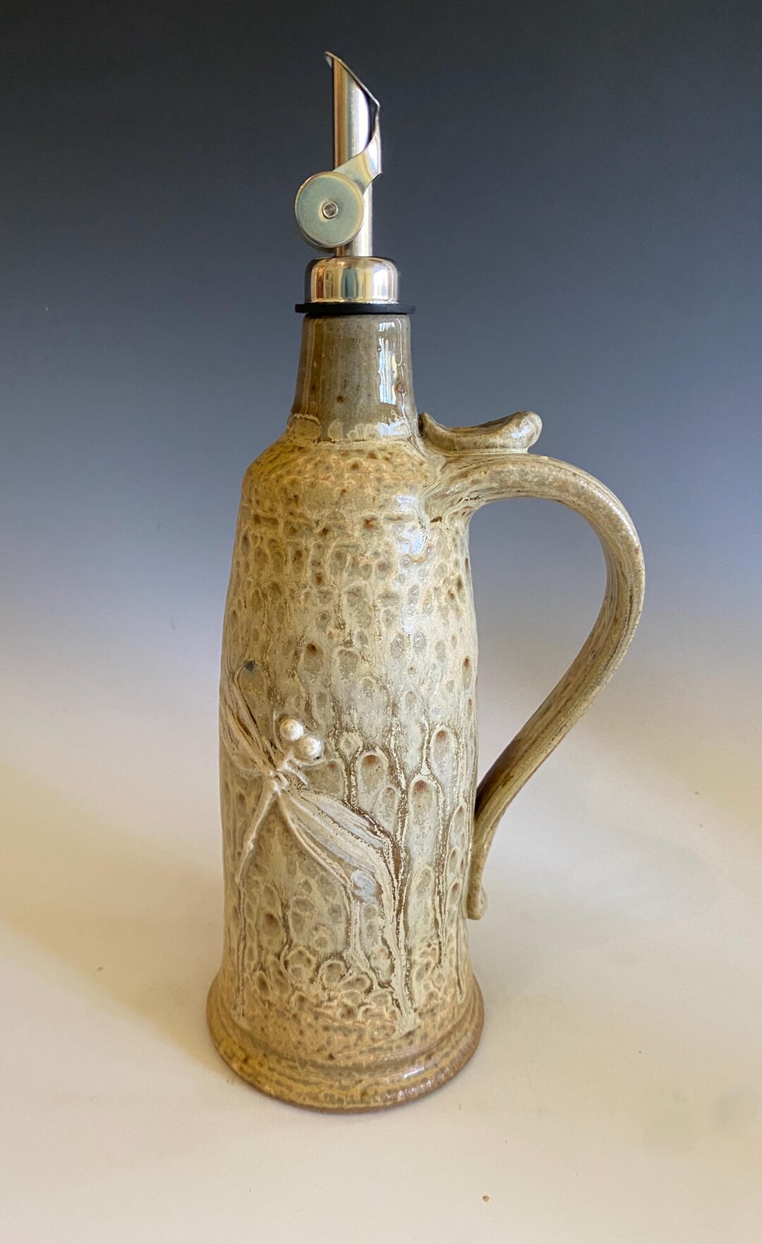 Olive Oil Cruet Handmade Oil Cruet Pottery Olive Oil Server - Etsy
