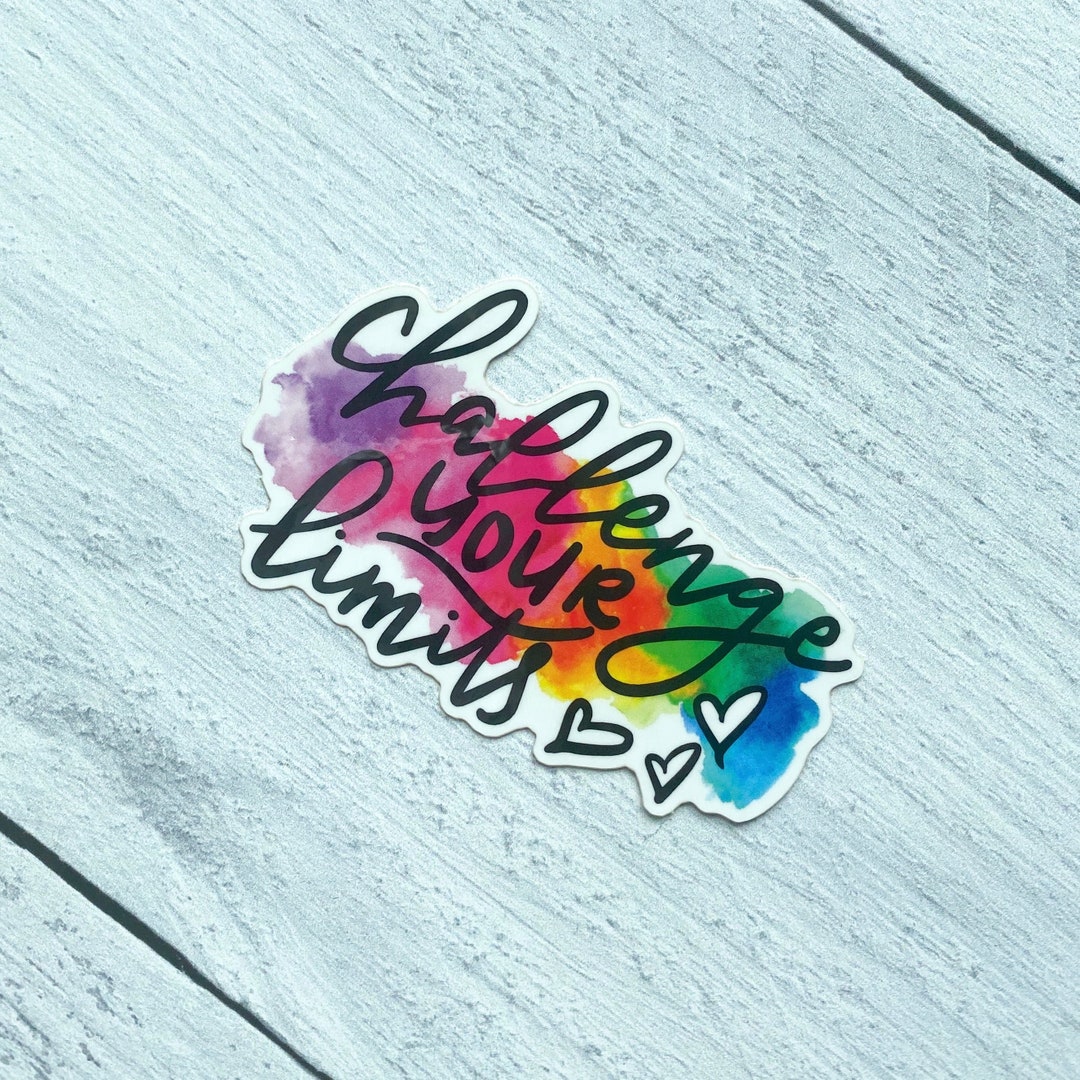 Sticker- Challenge Your Limits - Etsy