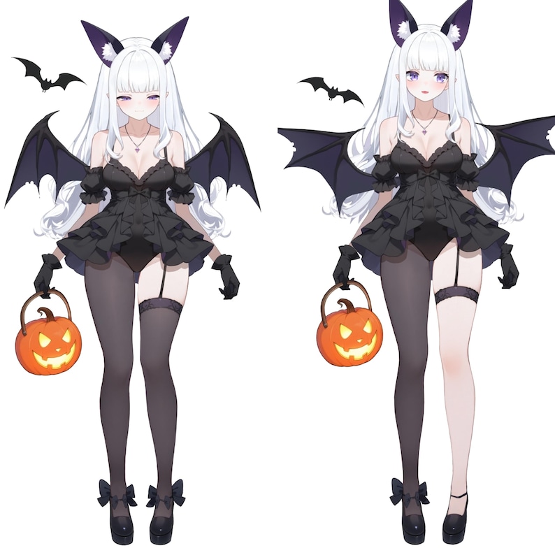 Live2d Model: White Succubus vtuber Model FULLY RIGGED Ready to Use - Etsy Australia