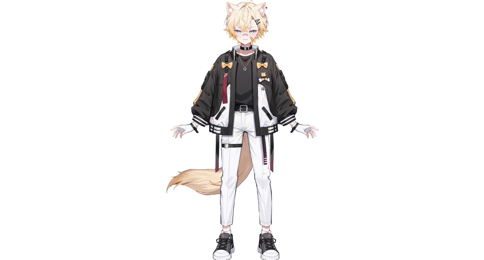 Live2d Model: Orange Cat Boy – Vtuber Model FULLY RIGGED - Ready to Use ...