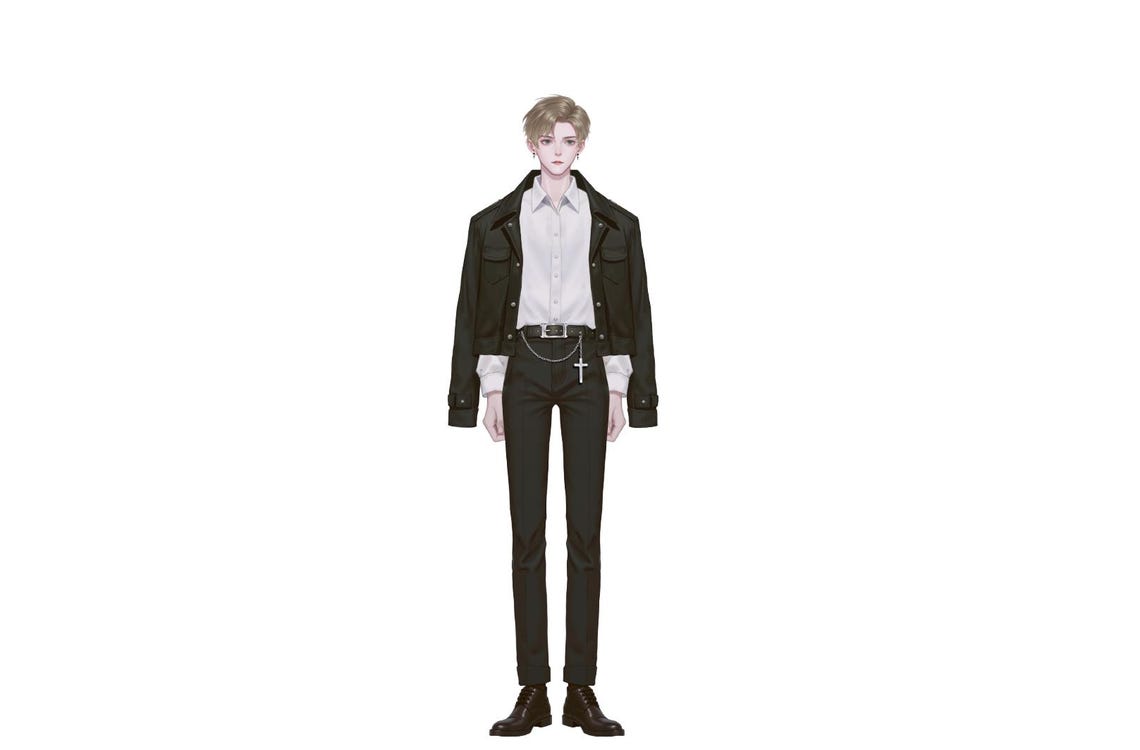 Live2d Model: Blond Hair Boy –vtuber Model FULLY RIGGED - Ready to Use ...