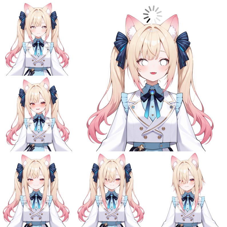 Live2d Model: Cat-eared Idol Girl – Vtuber Model FULLY RIGGED - Ready ...