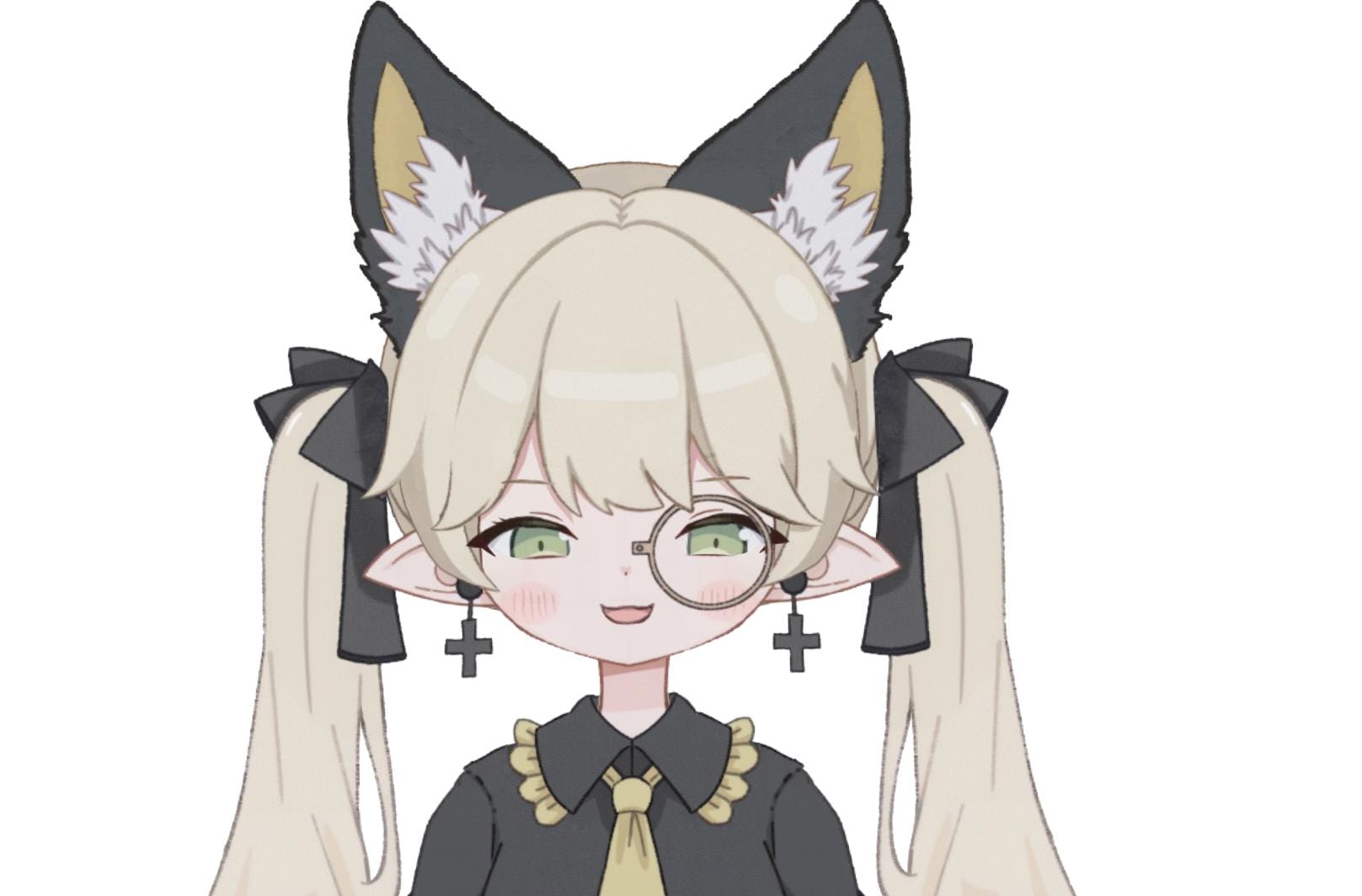 Modelo Live2d: Gatito con monóculo – Modelo Vtuber ¡TOTALMENTE EQUIPADO ...