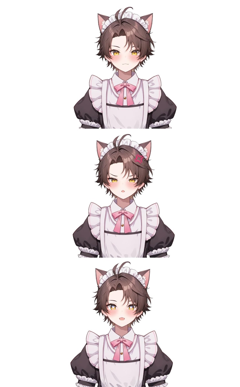 Live2d Model: Mimi Cat-eared Femboy Maid - Vtuber Model FULLY RIGGED - Ready to Use! Launcher ...