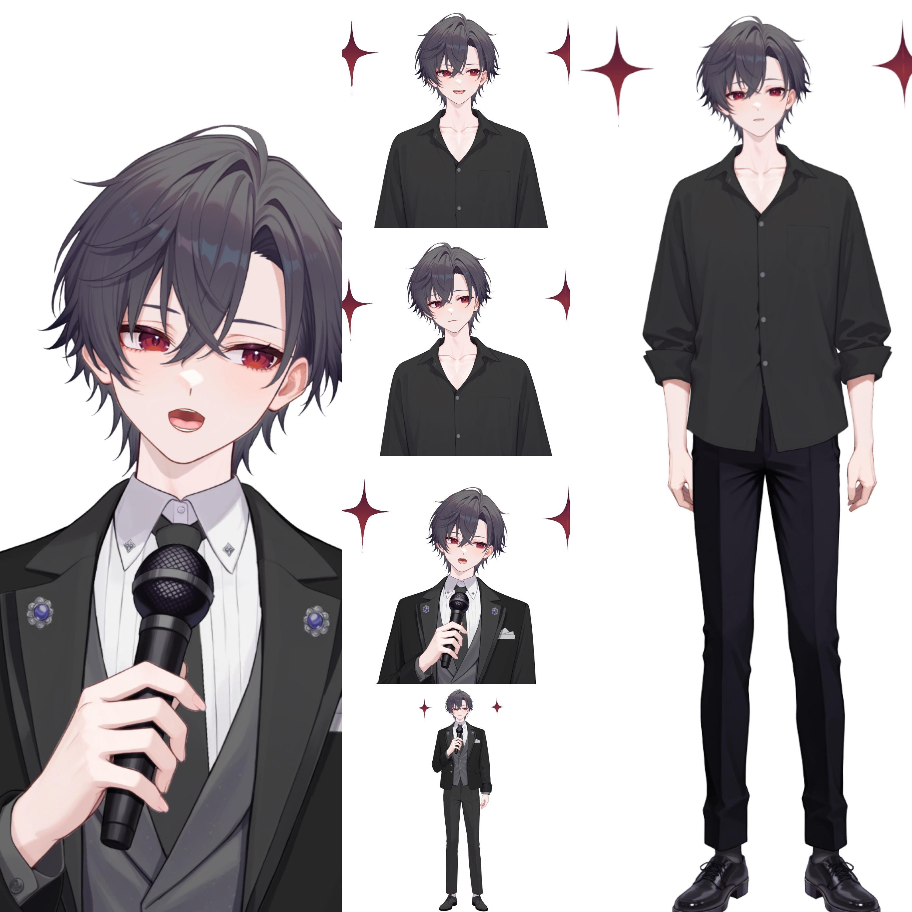Live2d Model: Male Idol Man – Vtuber Model FULLY RIGGED - Ready to Use ...