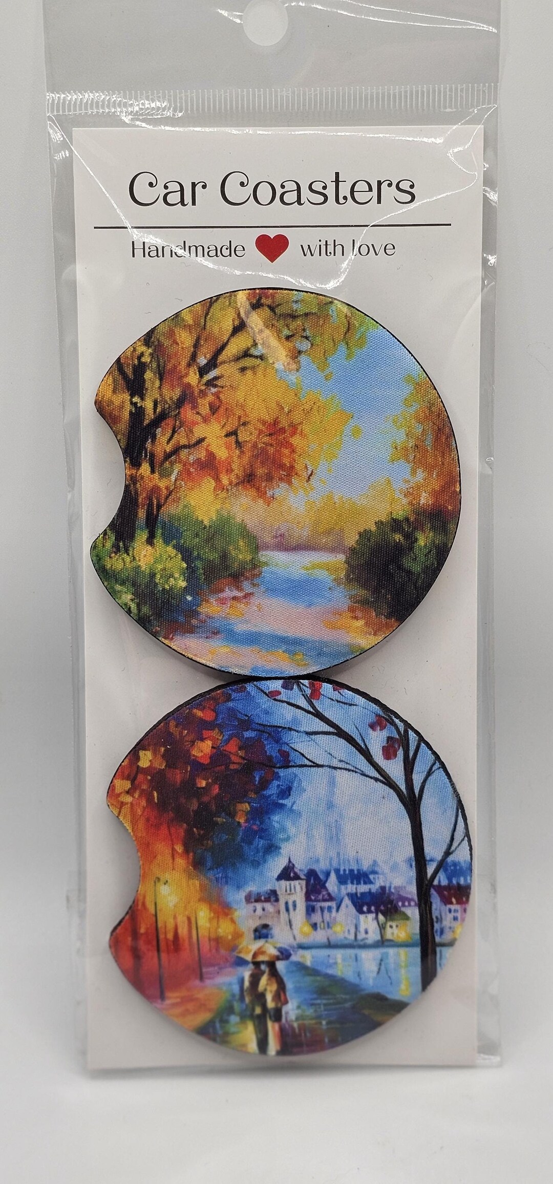 Watercolor Scene Coaster Set - Etsy