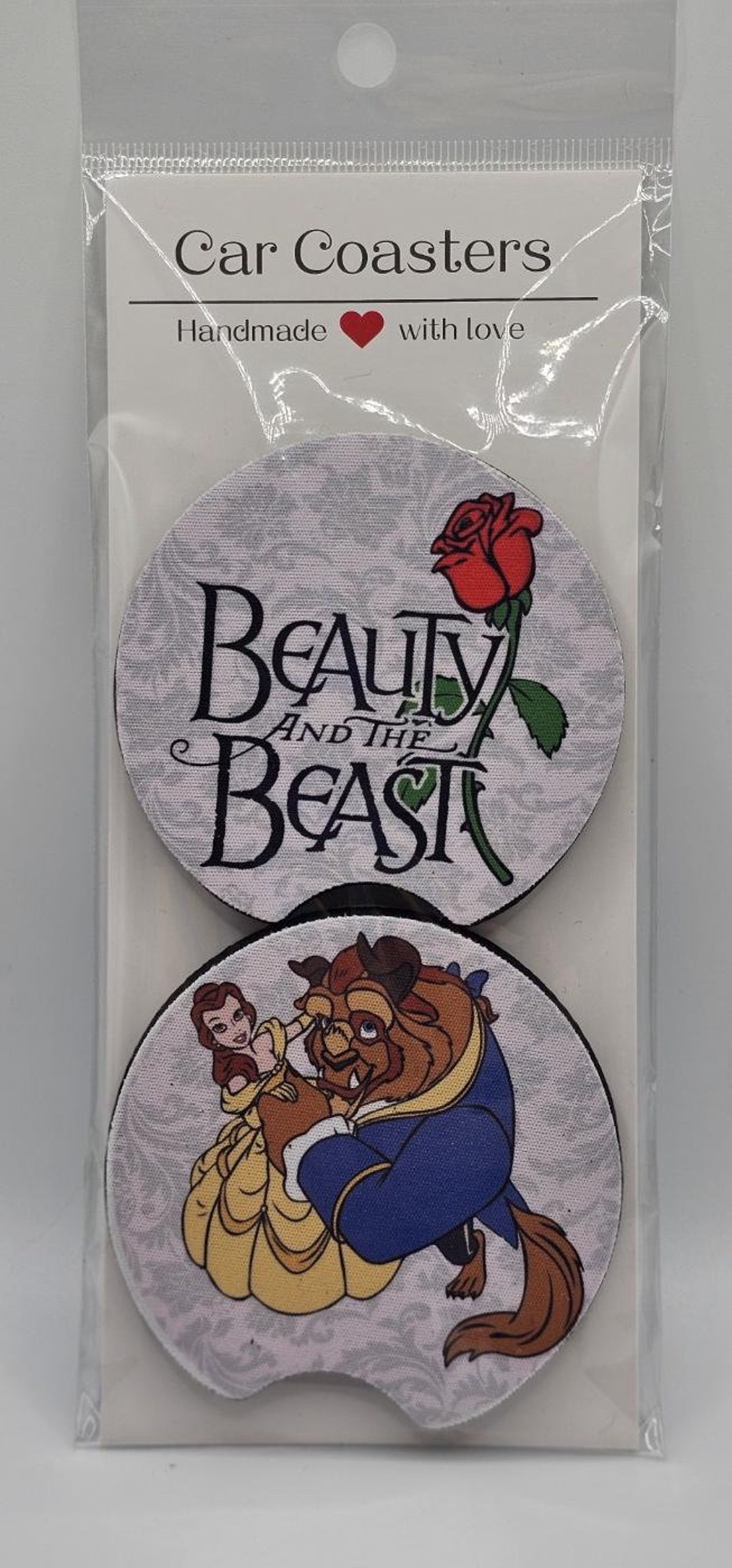Beauty and the Beast Coaster Set - Etsy