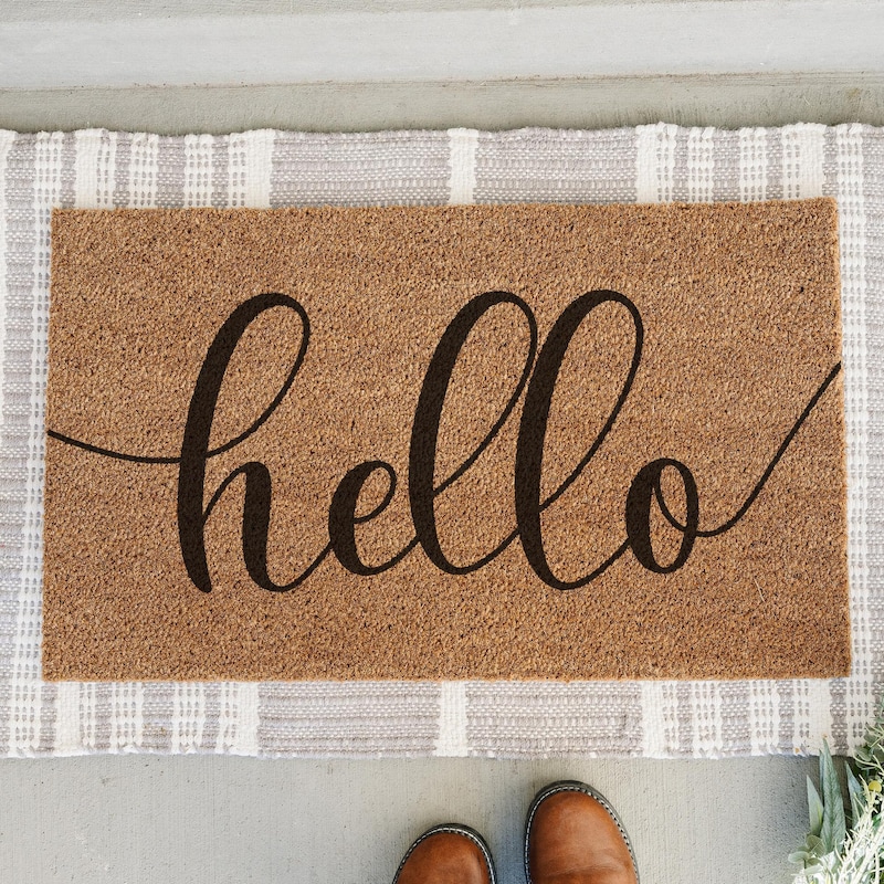 Hello Doormat - Etsy