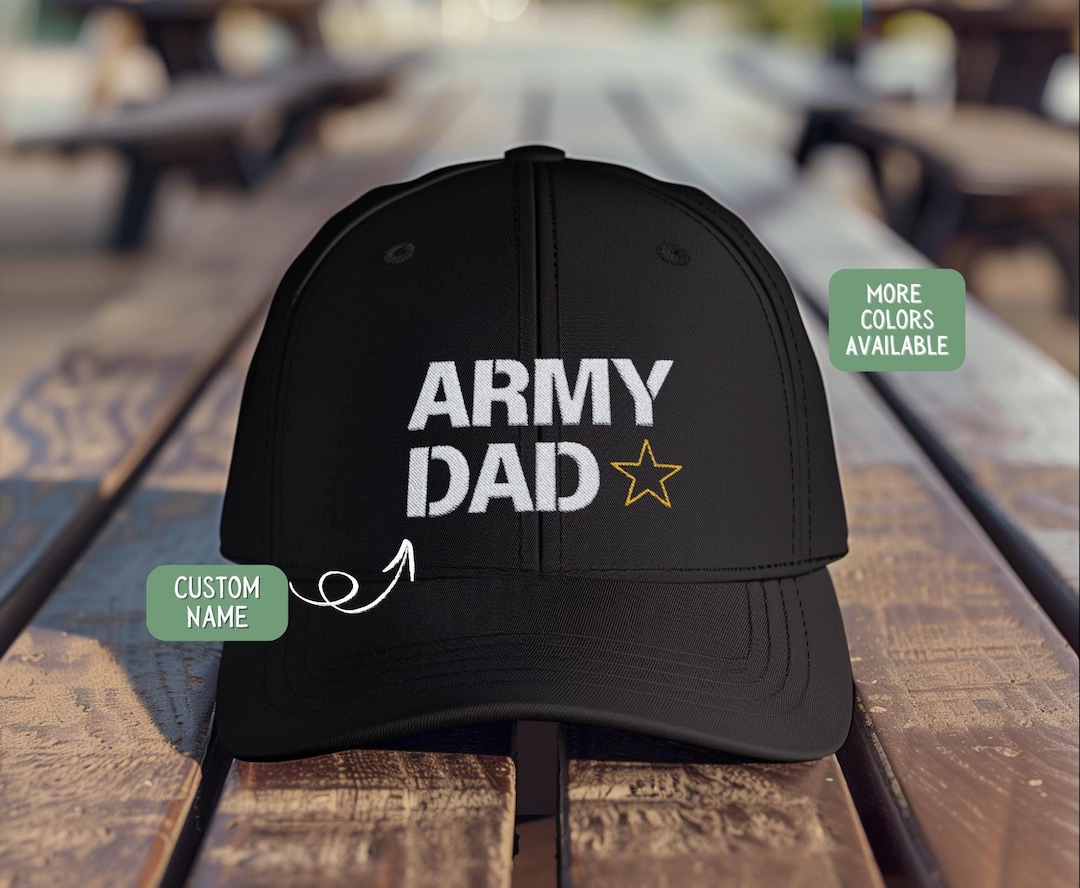 Custom Army Dad Hat With Army Logo Embroidered Hat Army National Guard ...