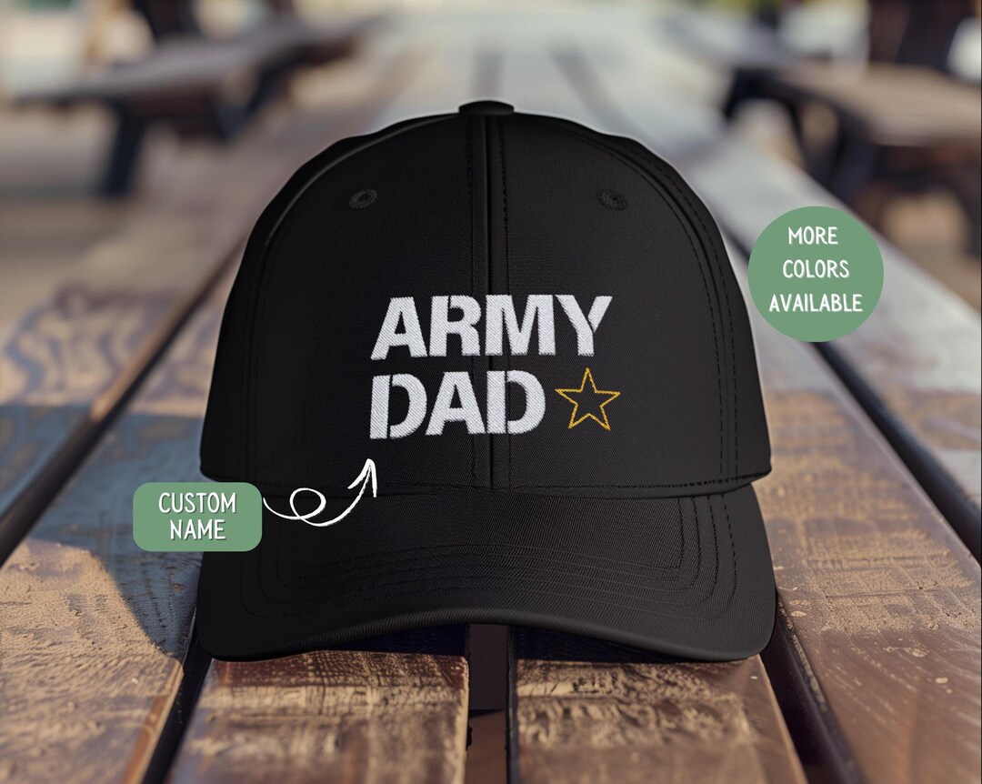 Custom Army Dad Hat, Army Logo Embroidered Hat, Army National Guard Hat ...