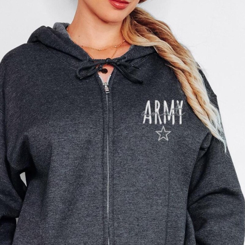 Army Zip up Hoodies - Etsy