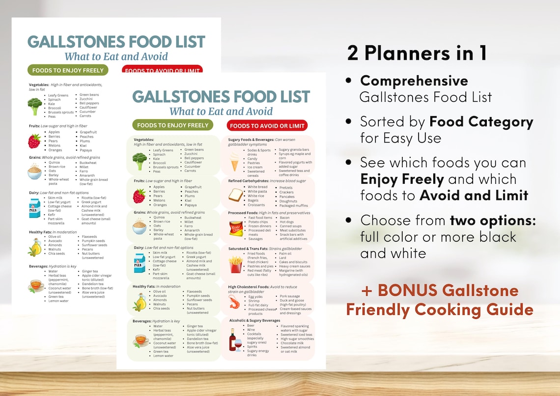 Gallstones Food List | Foods to Eat and Avoid | Cholelithiasis Diet ...