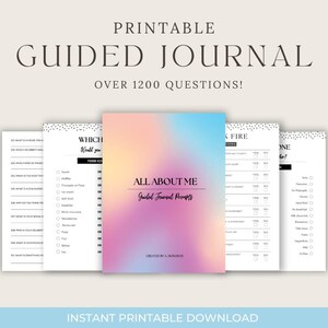 1200 Guided Journal Prompts: All About Me - Etsy