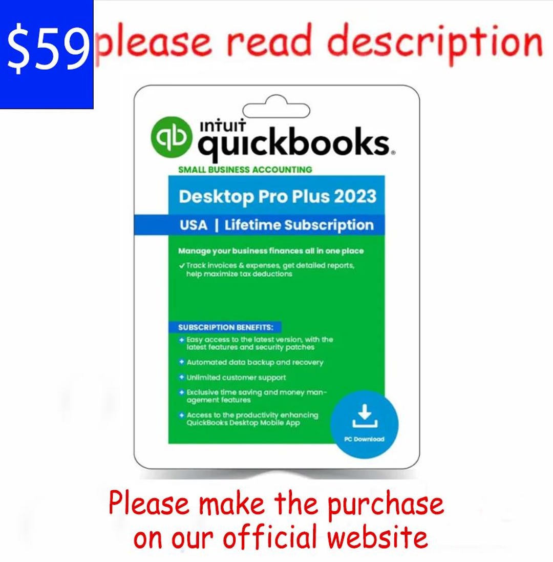 Quickbooks Desktop Pro 2023 for Windows No-subscription Lifetime Please ...