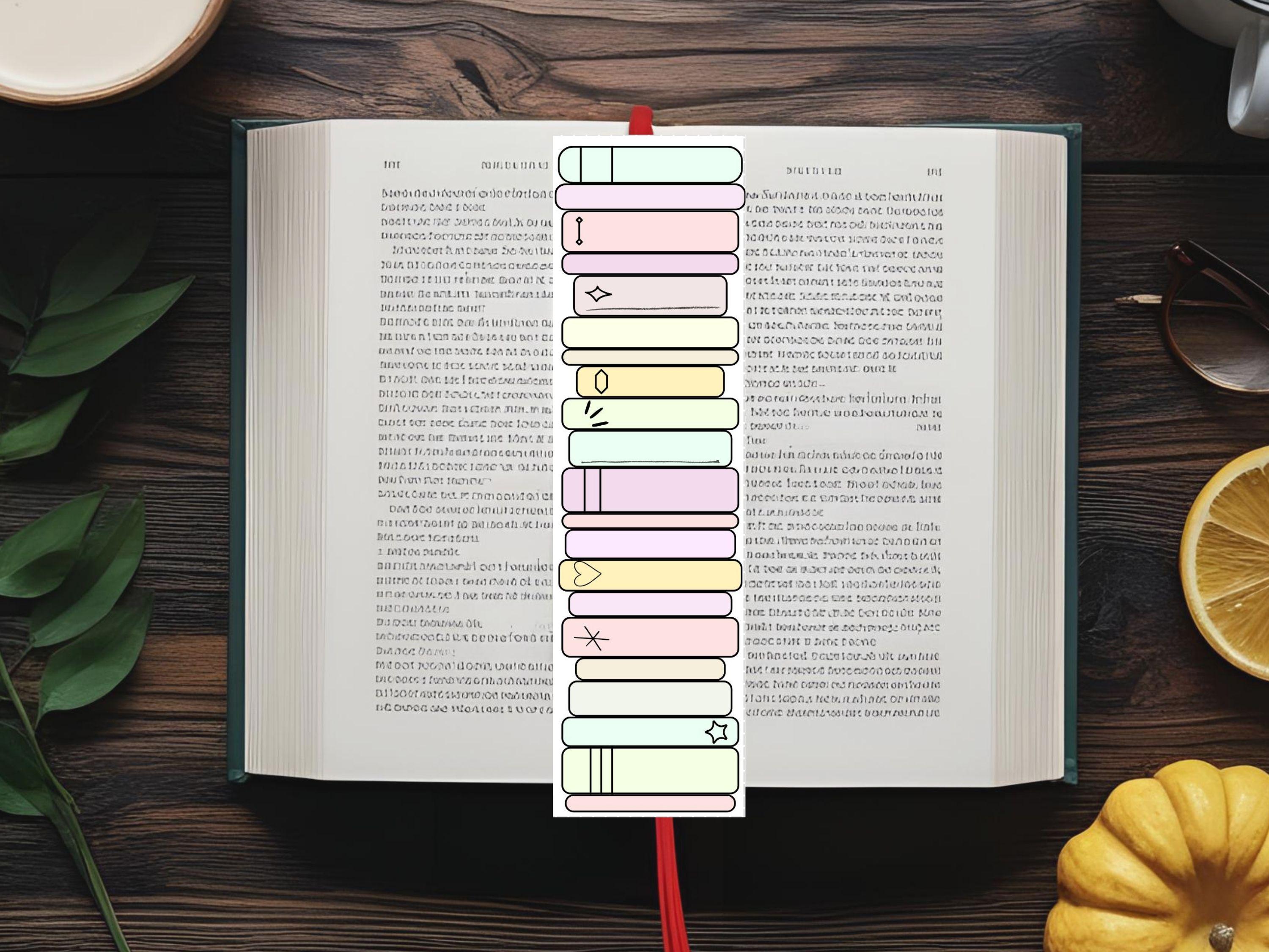 Book Reading Tracker Printable Bookmarks | 4 Designs in 1 PDF Digital ...