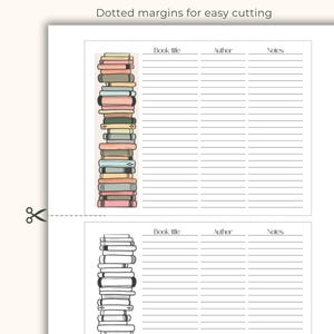 Printable Reading Tracker Coloring Book Log PDF File Digital Download ...