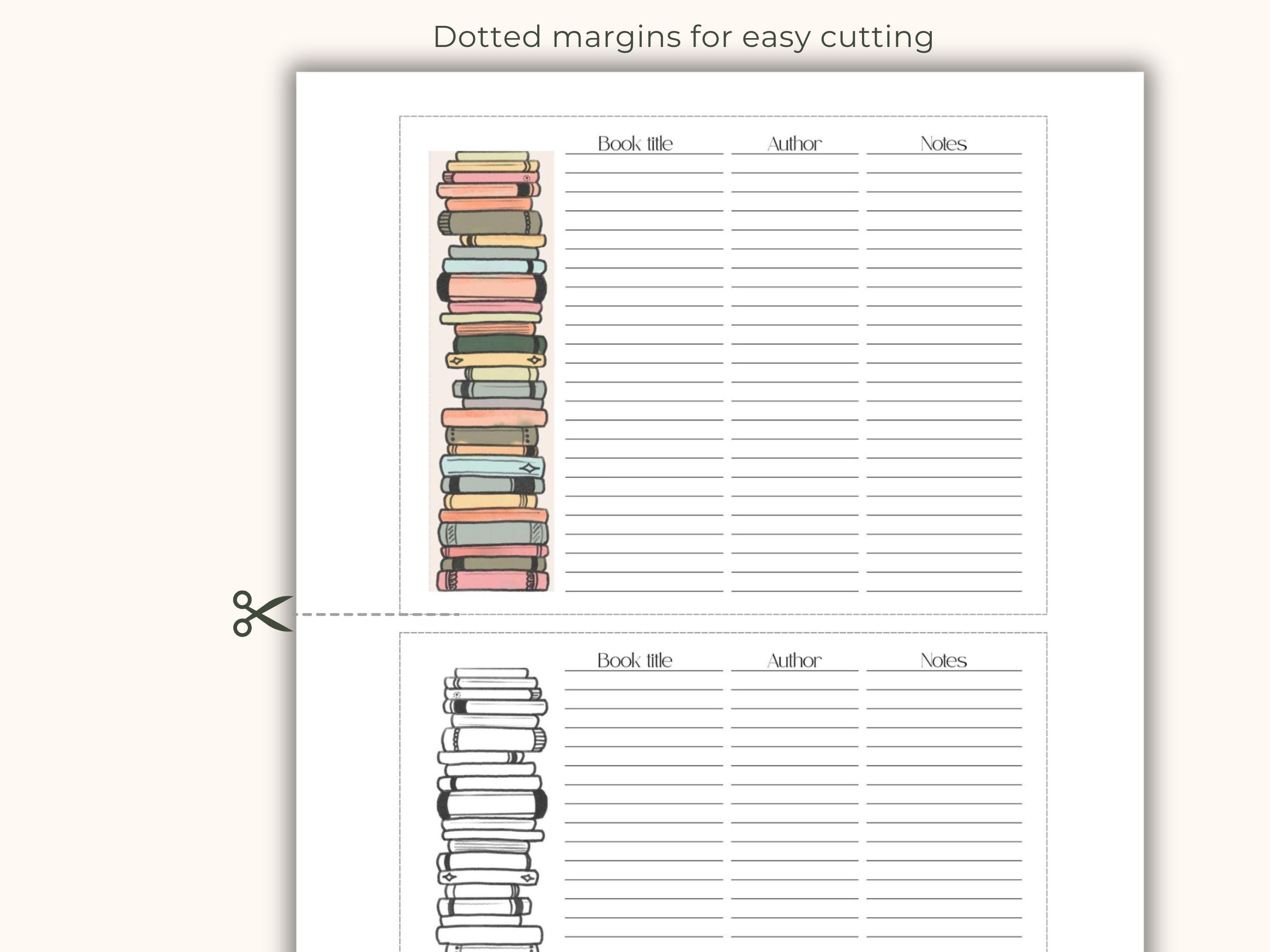 Printable Reading Tracker Coloring Book Log PDF File Digital Download ...