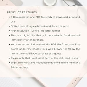 Book Reading Tracker Colorable Printable Bookmarks | 4 Designs - 1 PDF ...