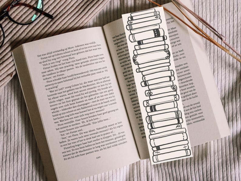 Book Reading Tracker Colorable Printable Bookmarks | 4 Designs - 1 PDF ...