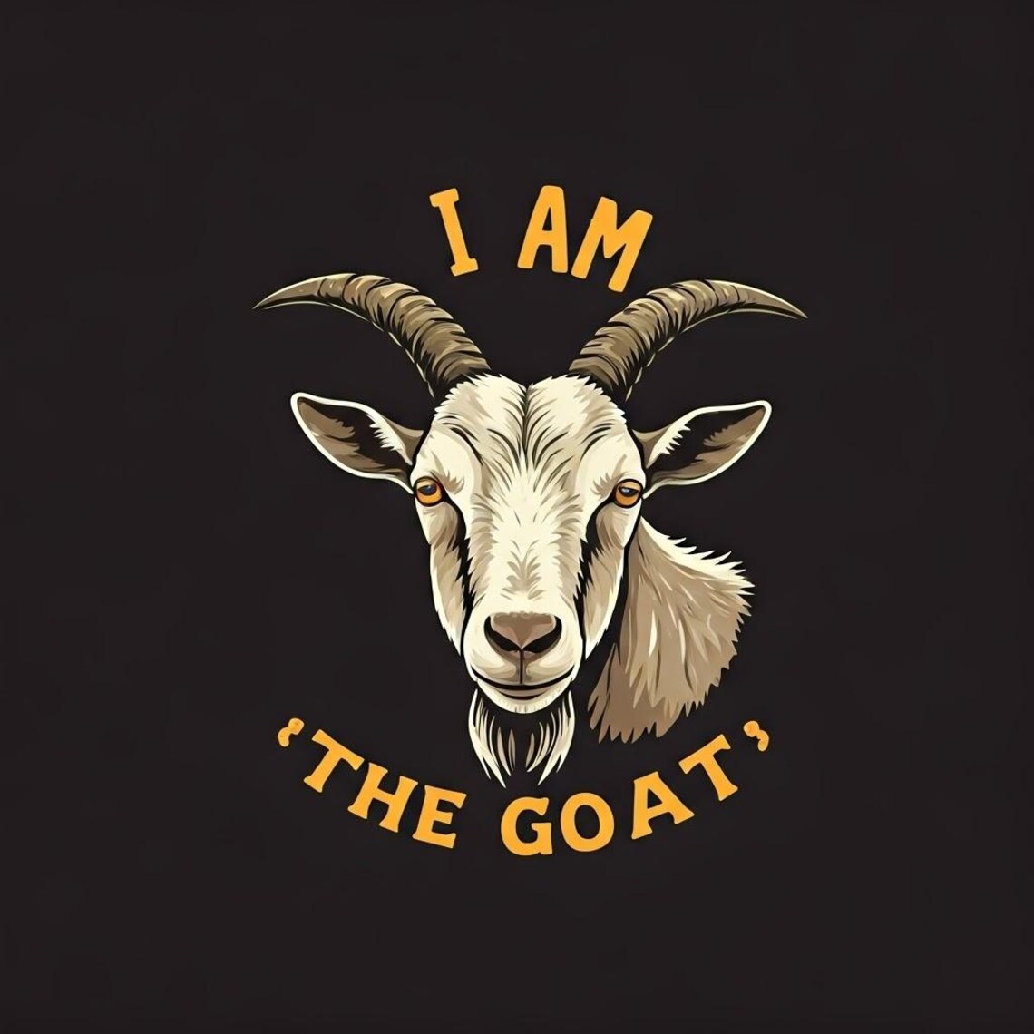 Funny T-shirt PNG Be the Goat, Mans T Shirt - PNG - Very High ...