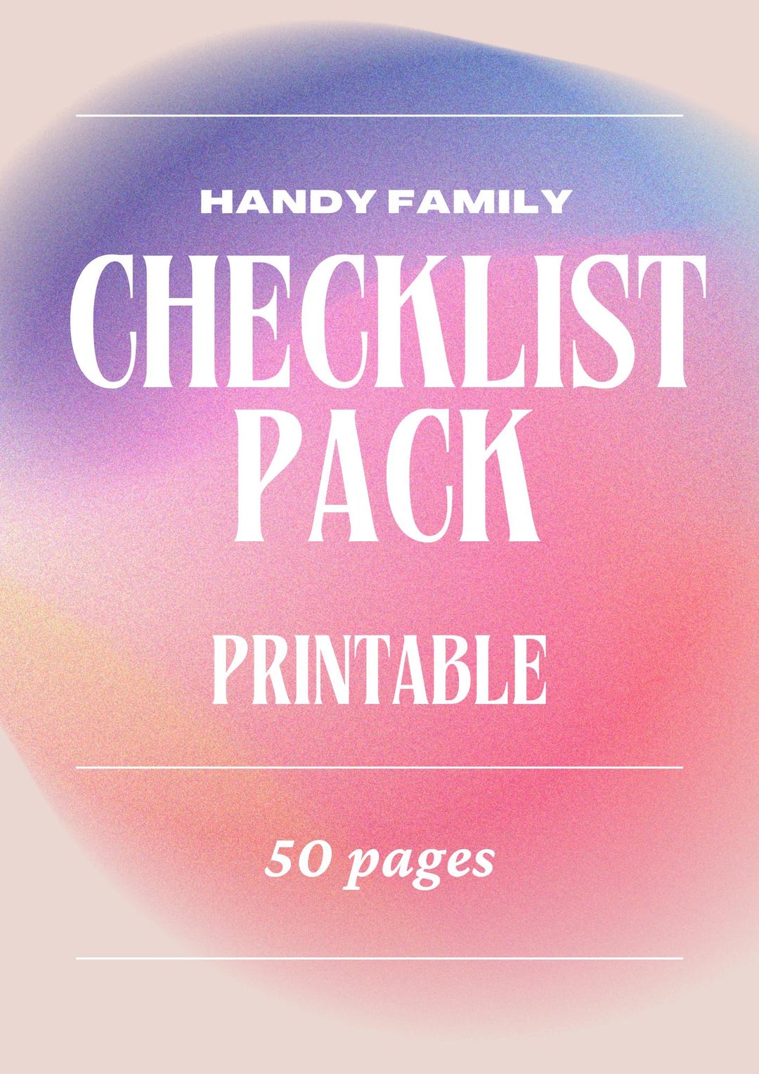 Checklist Pack Checklist Template Travel Checklist Handy Checklist ...