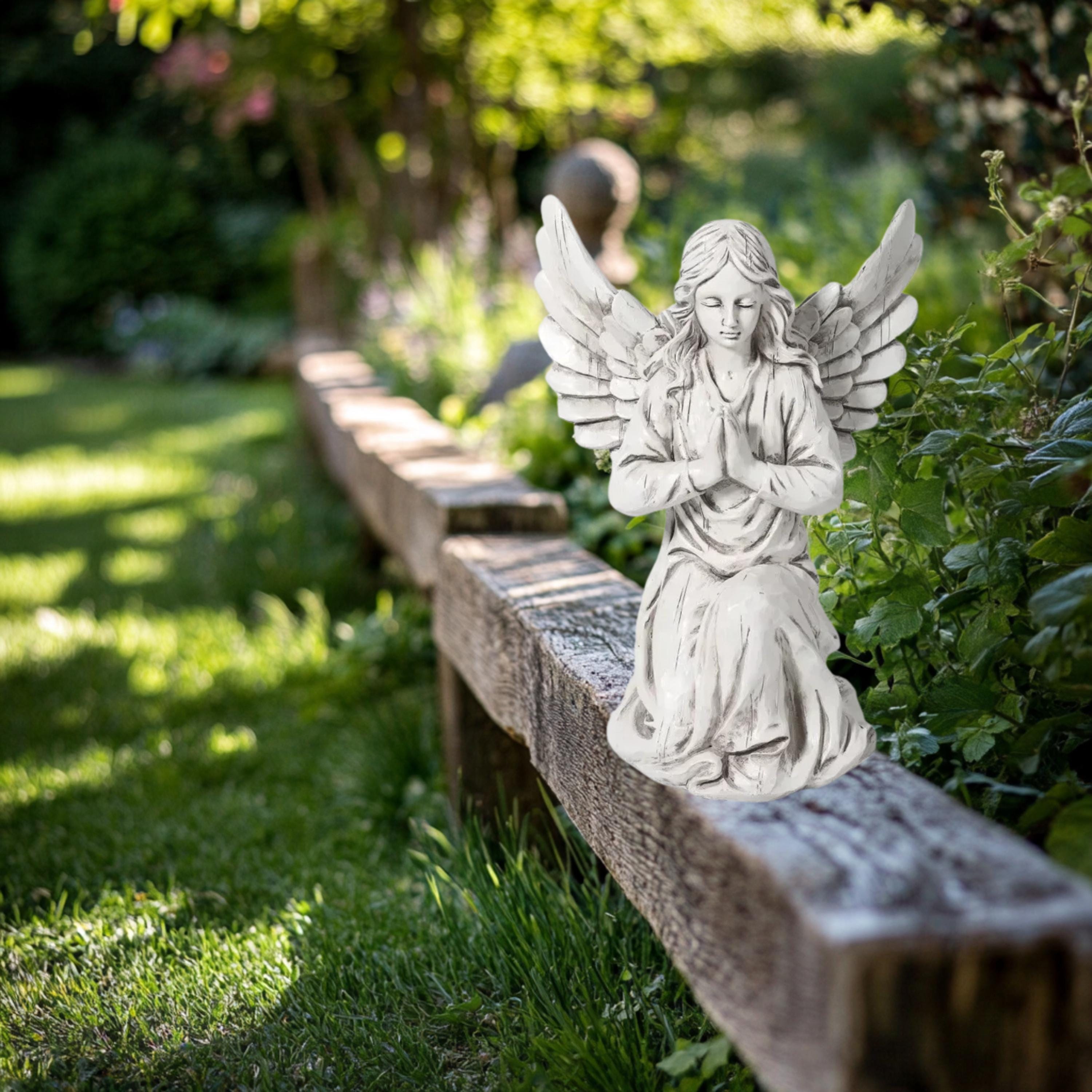 Resin Praying Angel Statue, Weather-resistant Home Garden Decor - Etsy