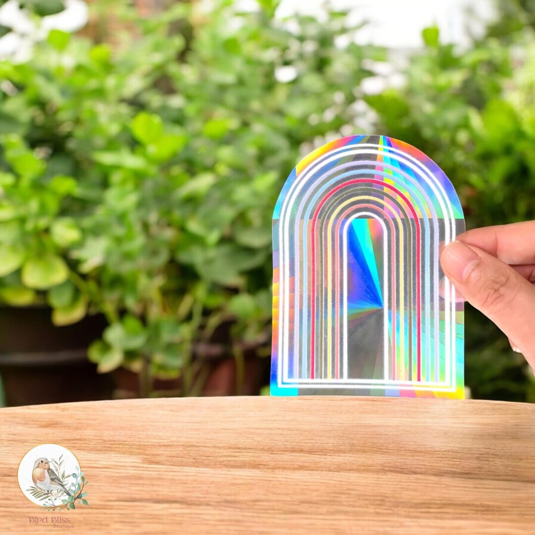 PVC 3D Rainbow Sun Catcher Wall Stickers, Rainbow Window Decals ...