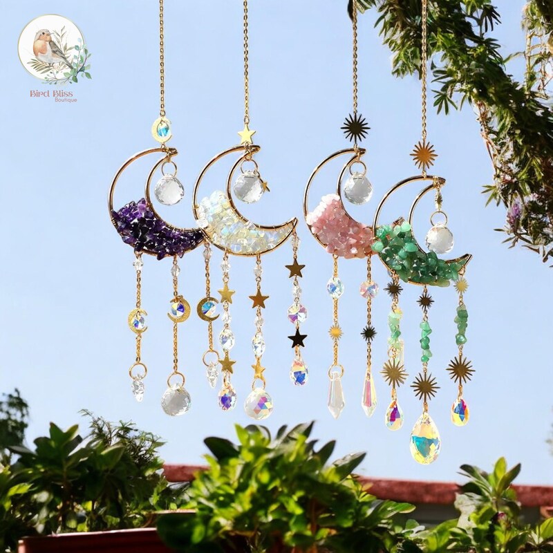 Vintage Wind Chime Moon - Etsy